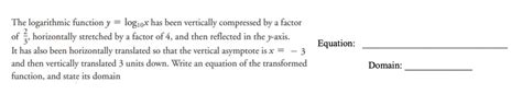 Answered The Logarithmic Function Y Log X Has Bartleby