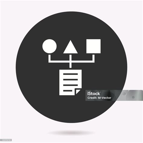 Model Data Ikon Vektor Ilustrasi Terisolasi Piktogram Sederhana Ilustrasi Stok Unduh Gambar