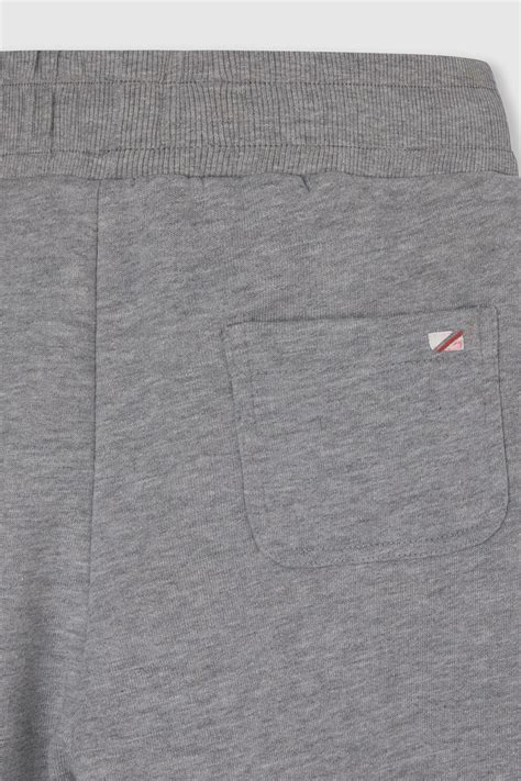 Pepe Jeans London, Спортен панталон с връзка и лого, Сив меланж, 140 CM ...