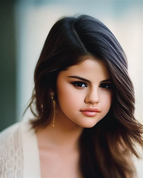 Selena Gomez Portrait Digital Art By Advantasya On Deviantart