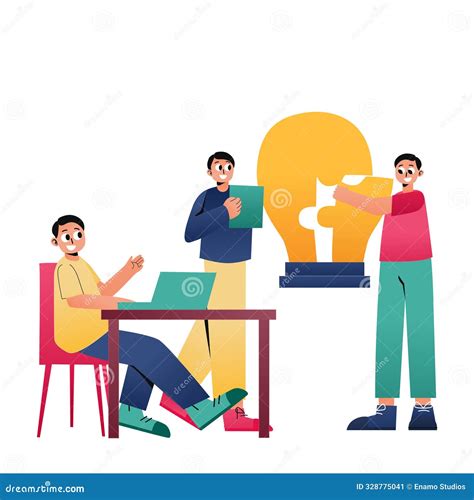 Brainstroming Session Creative Idea Generation Stock Vector