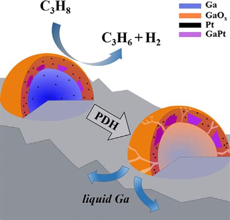 Structural Evolution Of Gaox Shell And Intermetallic Phases In Gapt Supported Catalytically