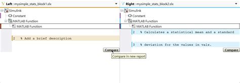 Understand Simulink Model Comparison Changes Matlab Simulink