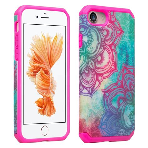 Apple Iphone 8 Plus Case Cover Hybrid Dual Layer Shock Resistant Case