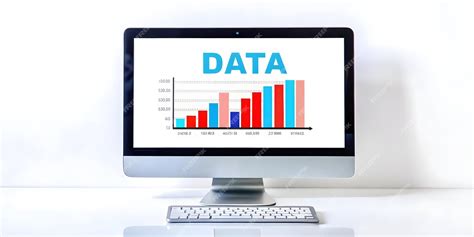 vector of isolated computer monitor and pie chart with metrics concept