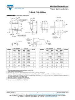 D-PAK (TO-252AA) - Vishay Intertechnology | 252aa | PDF4PRO