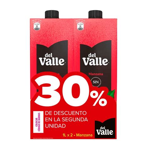 Jugo Del Valle Manzana 1 Lt Pack 2 Unidade