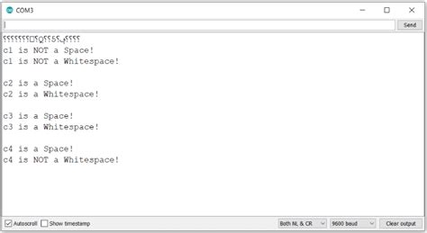 在 Arduino 中检查字符是否为空格空白 W3schools 教程
