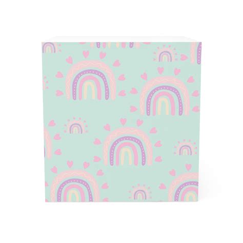 Note Cube Rainbow Sticky Note Cube Sticky Note Cube For Office And Home Sticky Note Cube Etsy