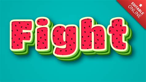 Fight Text Effect Generator