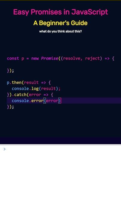 Easy Promises in JavaScript: A Beginner's Guide - YouTube