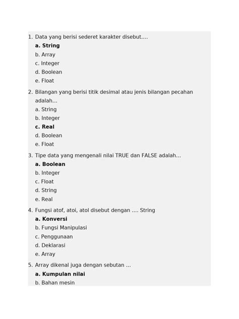 soal array pdf