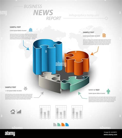 Presentation Bussines Template For Interactive Data Display Stock Vector Image Art Alamy