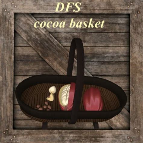 Second Life Marketplace Cocoa Basket Dfs Storage Vendor Crate Texture Bc