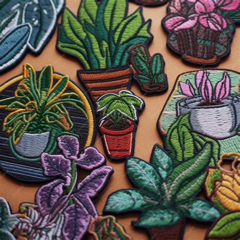 Premium Photo A Patch Of Plants And A Potted Plant With A Pink Flower