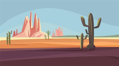 Arizona Desert Landscape 1995189 Vector Art At Vecteezy
