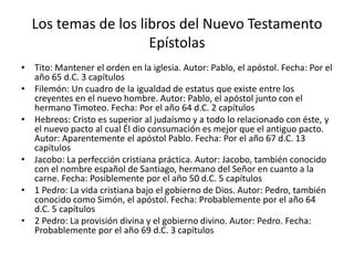 Temas De Los Libros De La Biblia Pptx