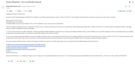 AWS ACM AWS Certificate Manager を手動で更新する TEAM T3A
