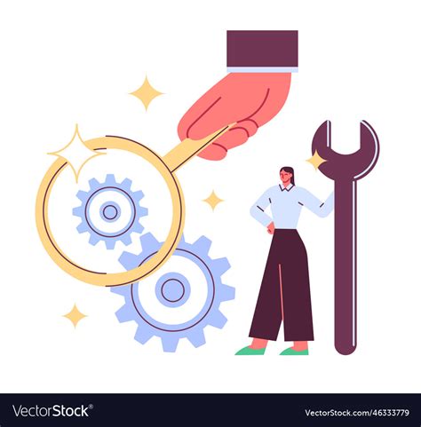 Workflow Optimization Learning And Tuning Vector Image