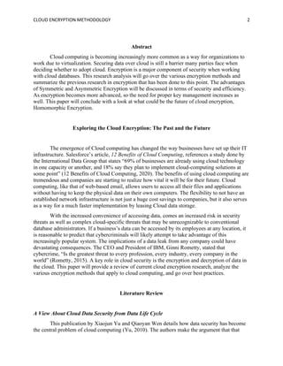 Exploring Cloud Encryption PDF