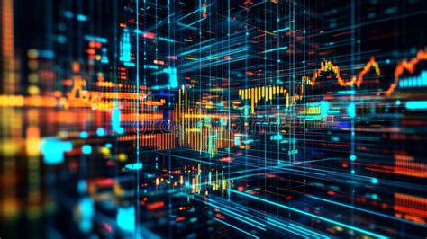 Abstract Digital Data Network Visualization Stock Illustration Illustration Of Connection