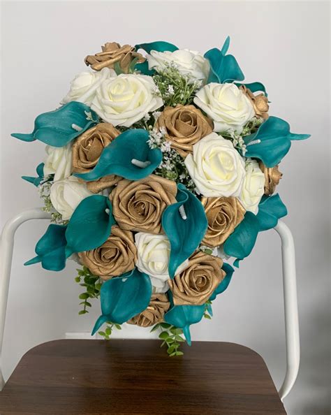 Teal Wedding Bouquet 60 Photos