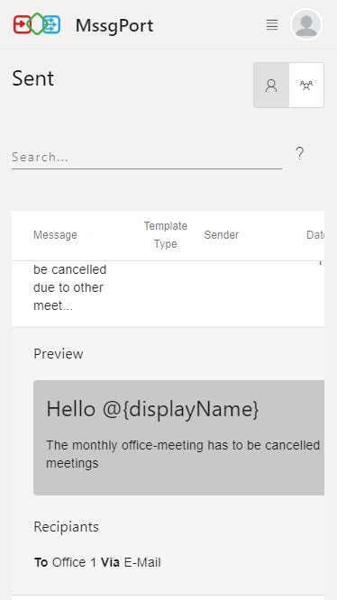 Sent Outbox Mssgport