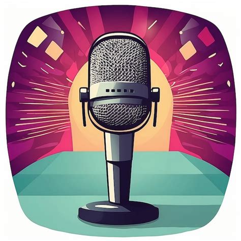 Microphone With Note And Tune Of Music Vector Illustration Voice Speak