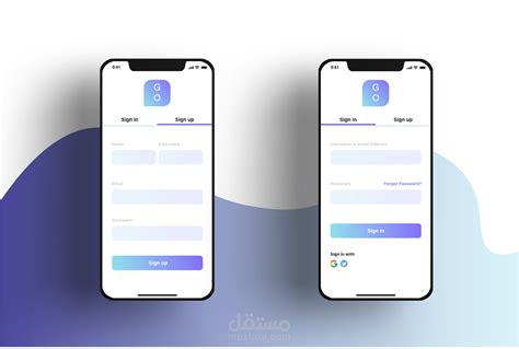 Sign in UI Design مستقل