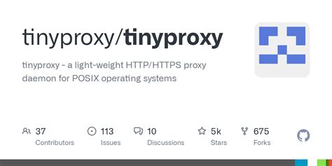 GitHub Tinyproxy Tinyproxy Tinyproxy A Light Weight HTTPS