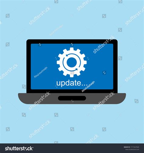 Update System Icon Concept Upgrade Application Stock Vector Royalty Free