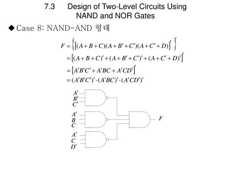 Ppt Unit 7 Multi Level Gate Circuits Nand And Nor Gates 다단 게이트 회로