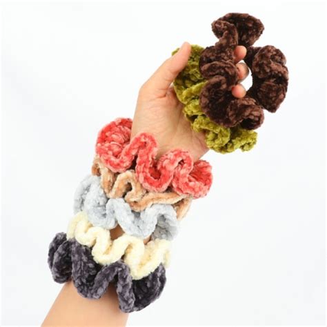 벨벳 헤어슈슈 곱창밴드 Diy 슬로우플로우