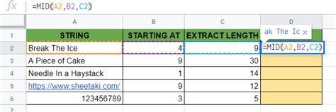 How To Use MID Function In Google Sheets Step By Step