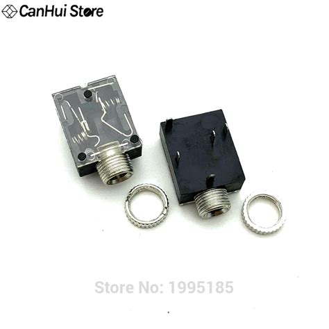 10pcs 5 Pin 3 5mm Stereo Audio Jack Socket Pcb Pan Vicedeal