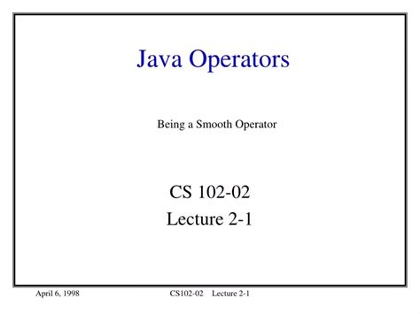 PPT Java Operators PowerPoint Presentation Free Download ID 9678245