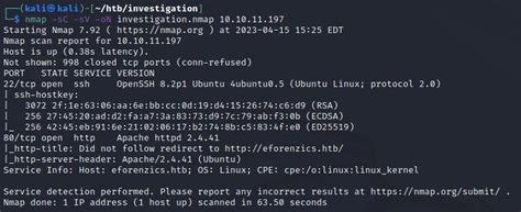 Investigation Hackthebox Writeup Thoviti Siddharth