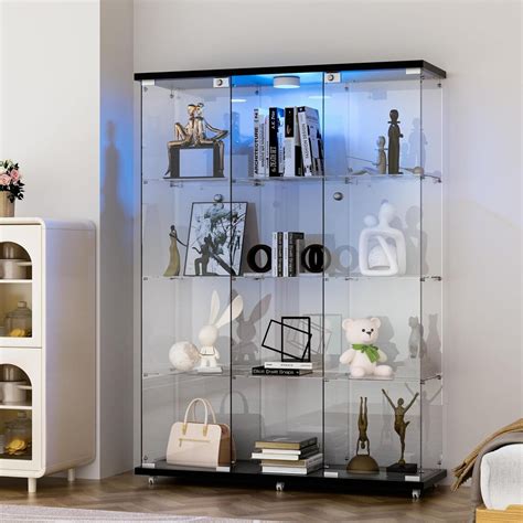 Display Cabinets With Glass Doors Solid Wood Living Room Wine Cabinet