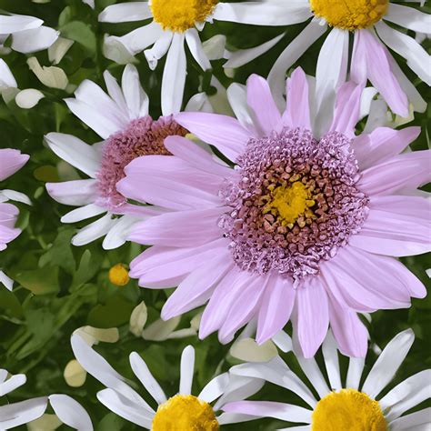 Shasta Daisy Wallpaper Natureinspired Repeating Pattern · Creative Fabrica