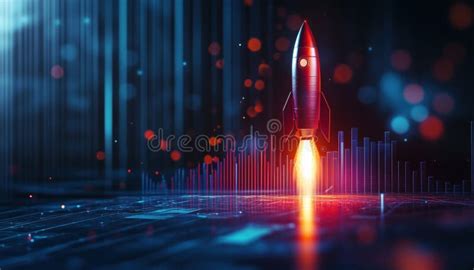 Accelerated Growth Of Economic And Financial Indicators Stock Image