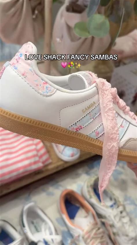 Love Shack Fancy X Adidas Sambas Credits Ashleyforestal On Tiktok Preppy Shoes Cute Shoes