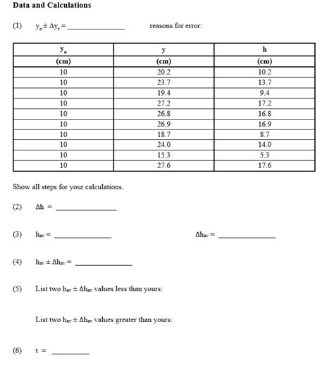 exercise 1 eye hand reaction time objectives