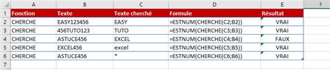 Vérifier Si Une Cellule Contient Un Mot Sur Excel Easytutoriel