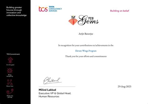 Arijit Banerjee On Linkedin Hi All I Am Glad To Share That I Have