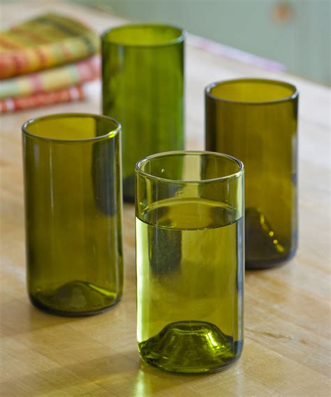Reclaimed Wine Bottle Glasses The Green Head