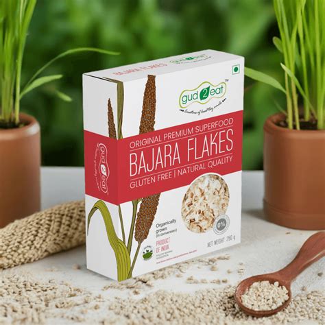 Gud2eat Bajara Flakes Traditional Millet Power Energy Rich Start