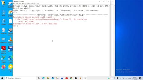 Queue Code Data Structure Using Python 2020 06 17 01 33 20 Youtube