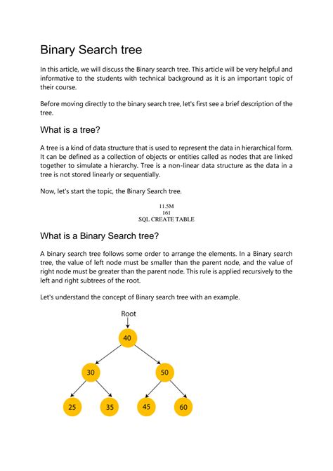 SOLUTION Binary Search Tree In Data Structures Studypool