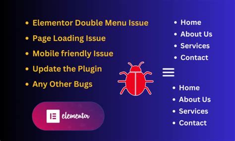 Fix Elementor Double Menu Issue Page Loading Mobile Friendly Issue By Wooexpert Fiverr