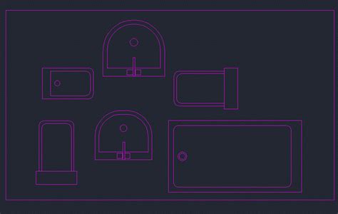 Sanitary Blocks DWG Block For AutoCAD Designs CAD